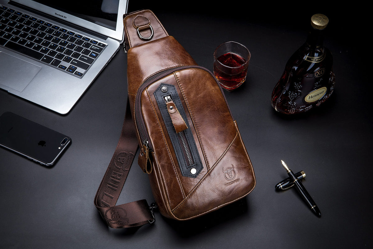 BULLCAPTAIN LEATHER SLING BAG – BULLCAPTAIN STORE